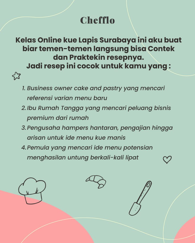 Lapis Surabaya – Linktree – Baking with Chef Flo