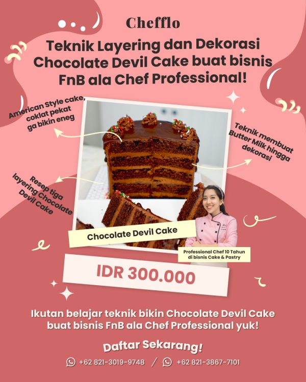 Baking with Chef Flo – Belajar teknik baking bersama Chef Flo